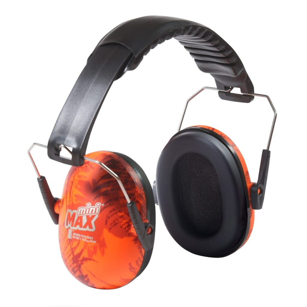 EAR MUFF ESKO MINIMAX KIDS CLASS 5 * ORANGE CAMO | Read Bros. Hardware