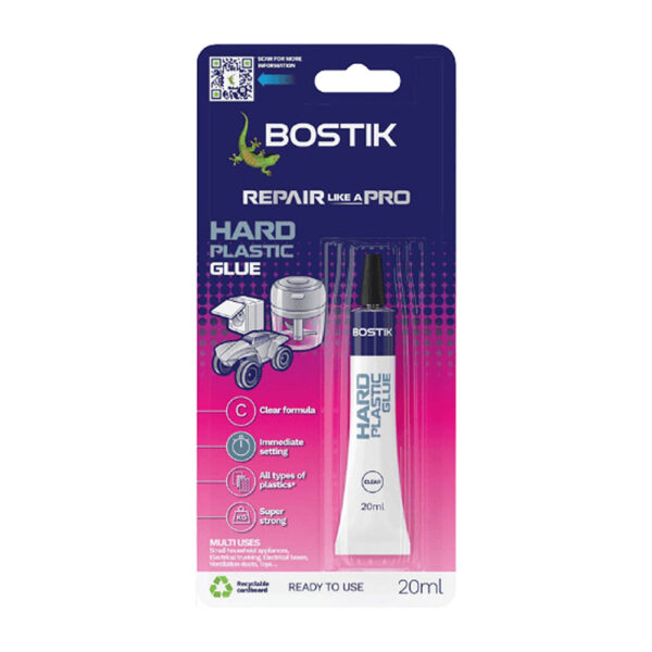 BOSTIK HARD PLASTIC GLUE 20g | Read Bros. Hardware