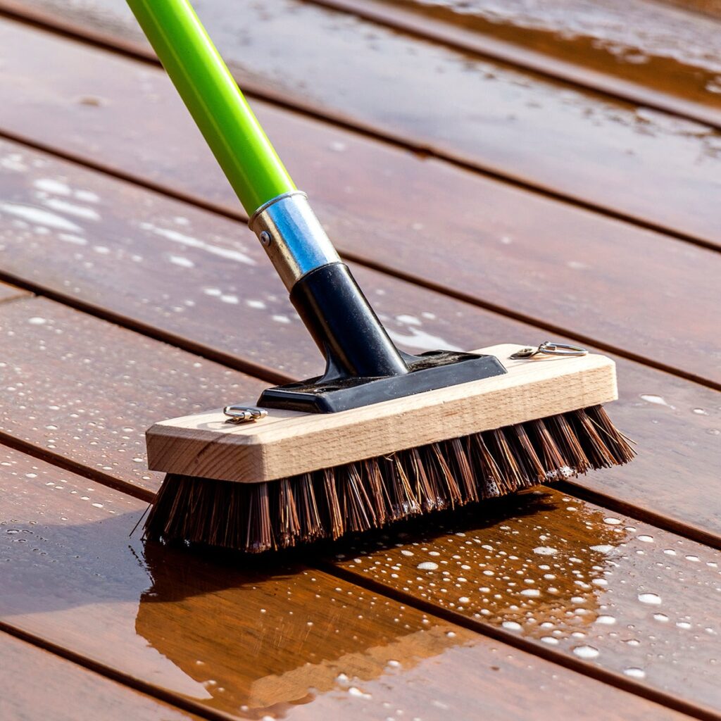 DECK SCRUB 200mm HAYDN C/W EXTN HANDLE 0.7-1.4m | Read Bros. Hardware